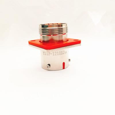 China High Reliability Y11P-1210ZJ10 Gold Plated Aviation Connector for Test & Automation for sale