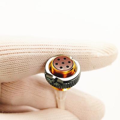 China Pre-cabled PC Russian Standard Circular Connector Wired PC Aviation Plug 7 Pin With Custom Length Cable for sale