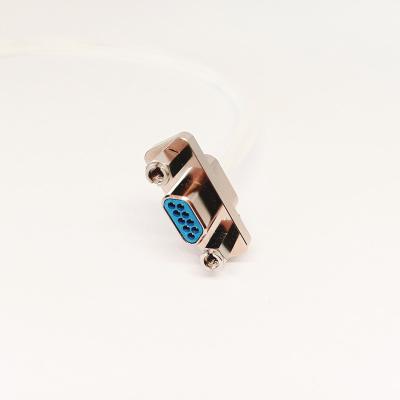 China J30J-9TJP Male Plug 9 Pin Gold-Plated Rectangular Connector with High Temperature Resistance for sale