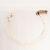 China J30J-21TJP 21 Pin Micro-miniature Connector with Aluminum Alloy Shell and Gold-Plated Male Crimp Pins for sale