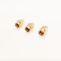 China 50 Ω RF Coaxial Connector Gold-plated Brass Soldering Type SMA-JB3 for RG402/670-141 Cable for sale