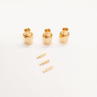 China 50 Ω RF Coaxial Connector Gold-plated Brass Soldering Type SMA-JB3 for RG402/670-141 Cable for sale