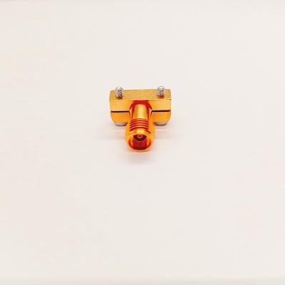 China Gold-plated Brass 2.92mm Female PCB RF Connector with PEI Insulator for DC-40GHz Applications for sale