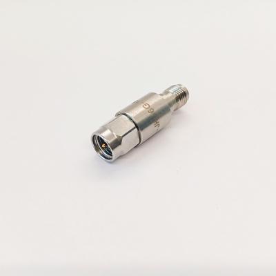 China 2W Stainless Steel 15dB RF Fixed Attenuator SMA-JK Male To Female DC - 6GHz for sale