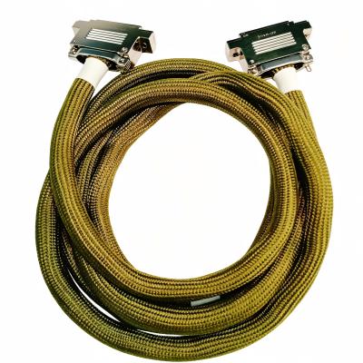 China Micro Rectangular MDM J30J Cable Assembly J30J-100TJL-A3 To J30J-100TJL-A3 100 Pin Male Plug Connector for sale