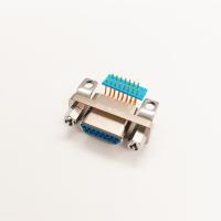 China MIL-DTL-83513 Series MDM Metal Shell 15 Pin Micro-D Male Right Angel PCB Soldering Type Connector J30J-15TJW-J for sale