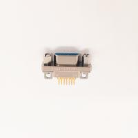 China MIL-DTL-83513 Series MDM Metal Shell 15 Pin Micro-D Male Right Angel PCB Soldering Type Connector J30J-15TJW-J for sale