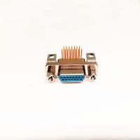 China MIL-DTL-83513 Series MDM Metal Shell 15 Pin Micro-D Male Right Angel PCB Soldering Type Connector J30J-15TJW-J for sale