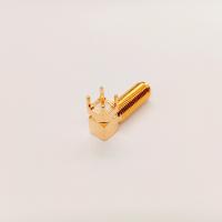 China Gold-plated brass SMA Female Right Angle PCB Connector DC-6GHz RF Coaxial Connector SMA-KYWE for sale