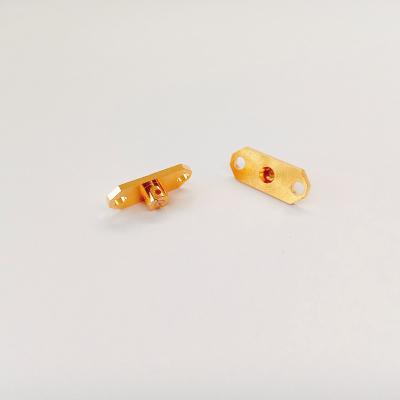 China RF Coaxial Connector MINI SMP Male Gold Plated Brass DC-40GHz SMPM PCB Connector For Chassis for sale