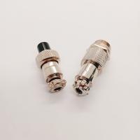 China Aviation Connector GX12-2-3-4-5-6-7 Pin Connector Snap On Threaded Locking Type GX12-6P for sale