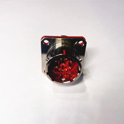 China Circular Aviation Plug Connector Y11P-1412ZJ10 Panel Mounted 12 Pin Socket Connector for sale