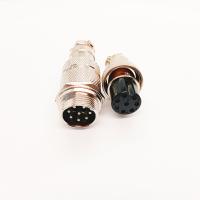 China GX16 Series M16 Threaded Wire-welding Type 8 Pin Connector GX16-8P Both Ends With Backshell for sale