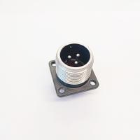 China Russian STD 2PTT Threaded Connection Circular Aviation Connector P Series P20J3A 3 Pin Flange Mount Plug Connector for sale