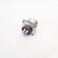 China Russian STD 2PTT Threaded Connection Circular Aviation Connector P Series P20J3A 3 Pin Flange Mount Plug Connector for sale