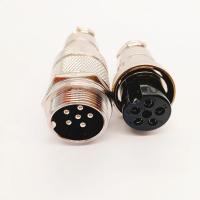 China Aviation Plug Connector GX20 Series M19 Threaded Wire-welding Type 6 Pin Connector GX20-6P for sale
