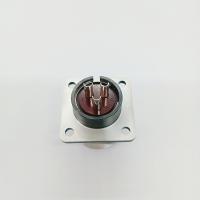 China Circular Aviation Connector P Series 3 Pin Thread Locking Square Flange Panel Mount Male Receptacle P20J3A for sale