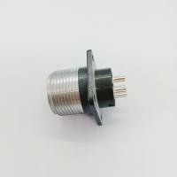 China Circular Aviation Connector P Series 3 Pin Thread Locking Square Flange Panel Mount Male Receptacle P20J3A for sale