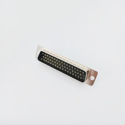 China 50 Pin D-Sub Connector DB-50 with Solder Cup Termination and Nickel-Plated Metal Shell for sale
