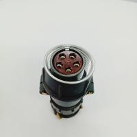 China P20K9AQ 5 Pin Circular Aviation Female Socket Threaded Welding Connector with Gold-Plated Contacts for sale