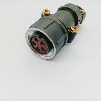 China P20K9AQ 5 Pin Circular Aviation Female Socket Threaded Welding Connector with Gold-Plated Contacts for sale