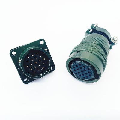 China MS3116F-14-19S 19 Pin Circular Aviation Connector with 1500V Withstand Voltage and Aluminum Alloy Shell Female Plug for sale
