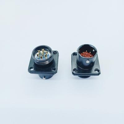 China Y11X Series 7 Pin Shielded IP65 Waterproof 1500V Withstand Voltage Aviation Circular Bayonet Connector for sale