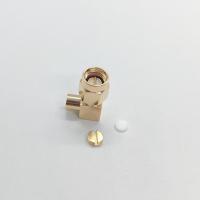 China SMA-JWB3 DC-6GHz Gold Plated Brass Right Angle SMA Connector for RF Coaxial Applications for sale