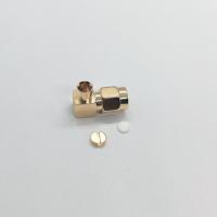 China SMA-JWB3 DC-6GHz Gold Plated Brass Right Angle SMA Connector for RF Coaxial Applications for sale