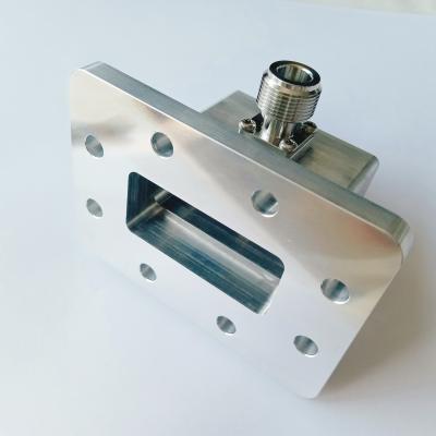 China Right Angle Waveguide To Coax Adapter With N-Female Connector For 3.94~5.99GHz C-band Applications for sale