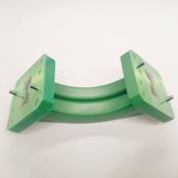 China Aluminum Alloy Double Ridge Waveguide Bend with 50 OHM Impedance and 1.15MAX VSWR for Microwave Applications for sale