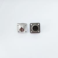 China Circular Aviation Plug Connector 2PM14J4Z2 4 Pin Flange Panel Mount Male Connector for sale