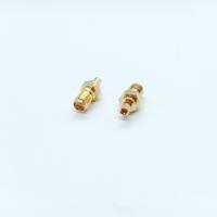 China RF Adapter DC-6GHz Gold Plated Brass MMCX Female To SMA Female Adapter MMCX/SMA-KK for sale