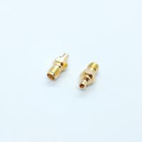 China RF Adapter DC-6GHz Gold Plated Brass MMCX Female To SMA Female Adapter MMCX/SMA-KK for sale