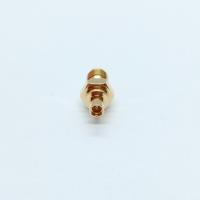 China RF Adapter DC-6GHz Gold Plated Brass MMCX Female To SMA Female Adapter MMCX/SMA-KK for sale