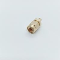 China RF Coaxial Adapter Gold Plated Brass MMCX Female To SMA Male MMCX/SMA-KJ 50 Ohm DC‑6GHz for sale