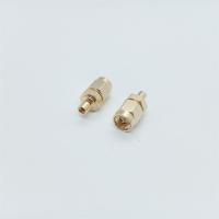 China RF Coaxial Adapter Gold Plated Brass MMCX Female To SMA Male MMCX/SMA-KJ 50 Ohm DC‑6GHz for sale