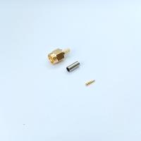 China SMA Male Connector Gold-Plated Brass DC-6GHz 50Ω RF Connector for RG316 Cable for sale