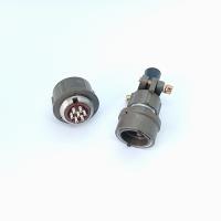 China Circular Connector 2PM Series 2PM18K7QB2 7 Pin Straight Female Cable Plug Thread Lock Solder Type for sale