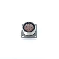 China 2PM22K10Z2 10Pin Female Flange Panel Socket 2PM Series Circular Electrical Connector Thread Lock Industrial Connector for sale