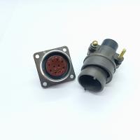 China 2PM24K10ZB2 10 Pin Female Socket Flange Mount Circular Electrical Connector for sale