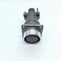 China 2PM24K10ZB2 10 Pin Female Socket Flange Mount Circular Electrical Connector for sale