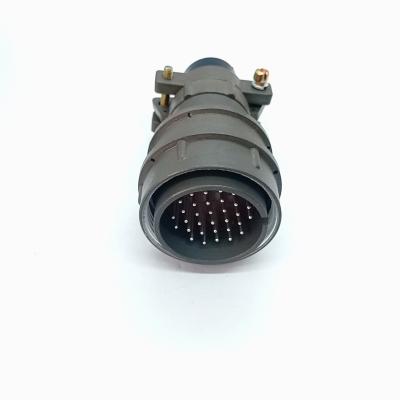 China Ru Std Circular Connector 2PM30J32QB2 32 Pin Male Plug Cable Connector for sale