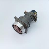China 24 Pin Female Flange Panel Receptacle 2PM Circular Connector Russian Standard Connector for Industrial Control for sale