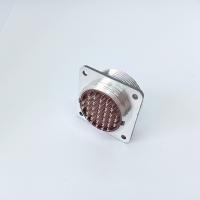 China 32 Pin Male Flange Panel Receptacle Russian Connector 2PM Circular Connector with 500 Cycles Mechanical Lifespan for sale
