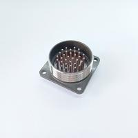 China 32 Pin Male Flange Panel Receptacle Russian Connector 2PM Circular Connector with 500 Cycles Mechanical Lifespan for sale