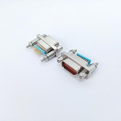 China J30J Connector 15 Pin Female Micro-D Connector PCB Receptacle Miniature Rectangular Connector for sale