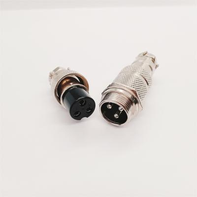 China GX16 3 Pin Aviation Circular Connector GX16-3 for Automation and Equipment Wiring for sale