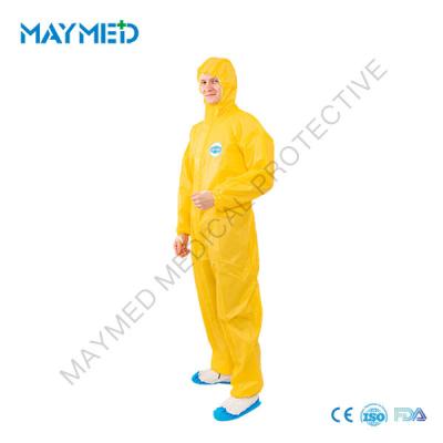 China Single use Chemical jumpsuit protective work wear Type 3B  EN14605 EN14126 from factory directly for sale