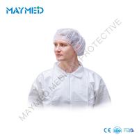 China Nonwoven Non sterile PP Double Elastic Bouffant Disposable Surgical Caps ISO13485/9001 for sale